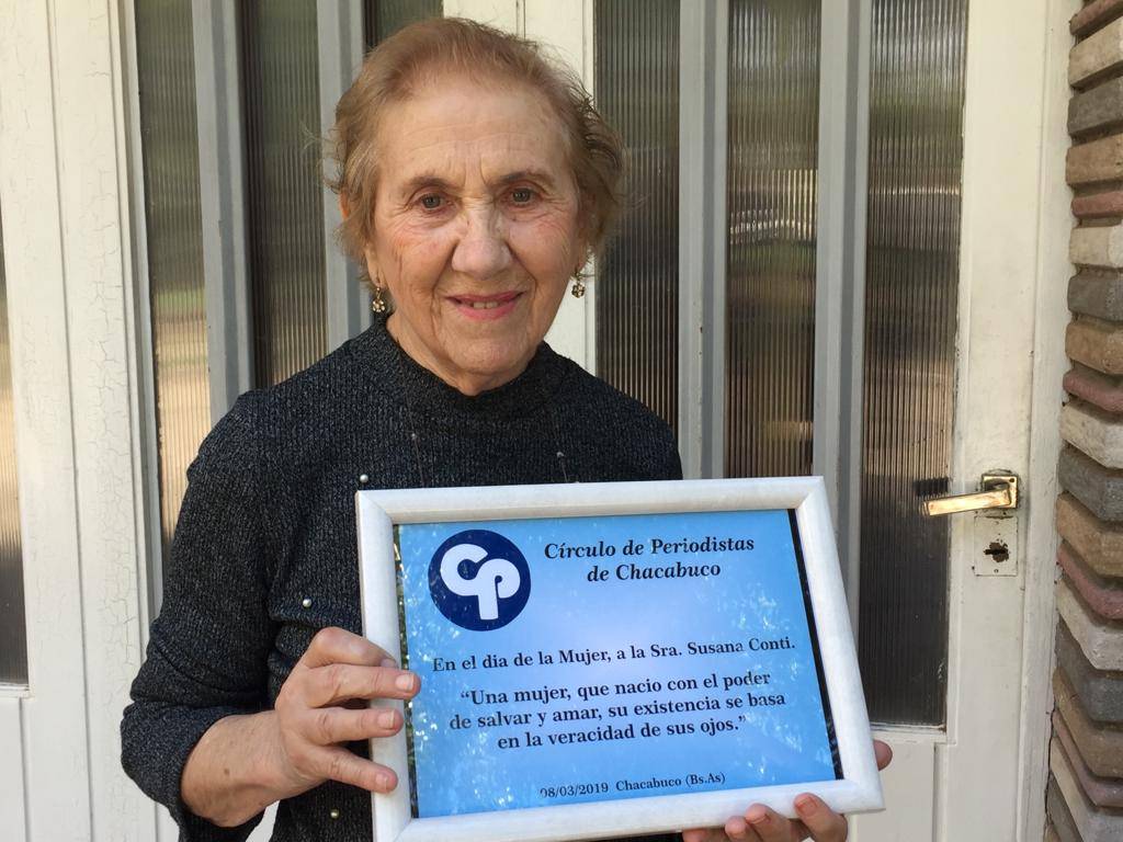Reconocimiento a Susana Conti | Chacabuco en Red