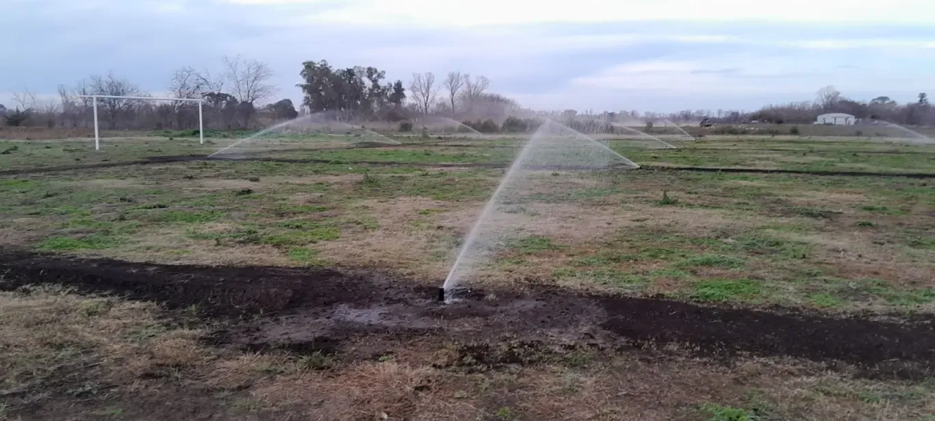 Avanzan las obras en el nuevo predio del Club Racing | Chacabuco en Red