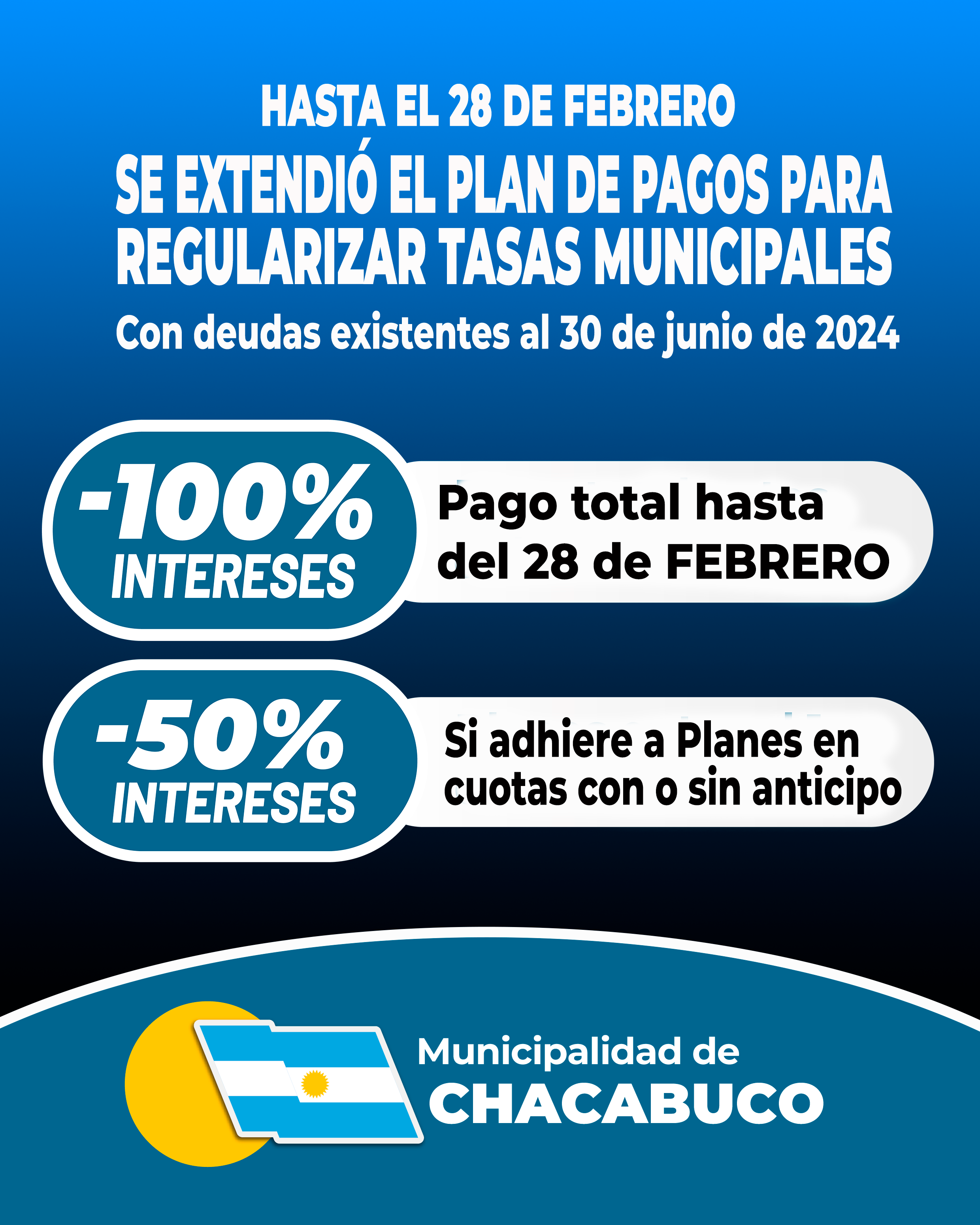 Se extendió la adhesión al “Plan de regularización de tasas ...