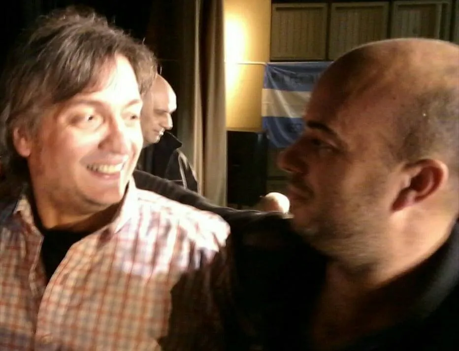 Bruno en un encuentro con Máximo Kirchner | Chacabuco en Red